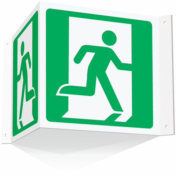Running Man Projecting '3D' Emergency Exit Sign | Seton